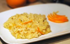 Risotto à l'orange - Recette pour régime - plat léger